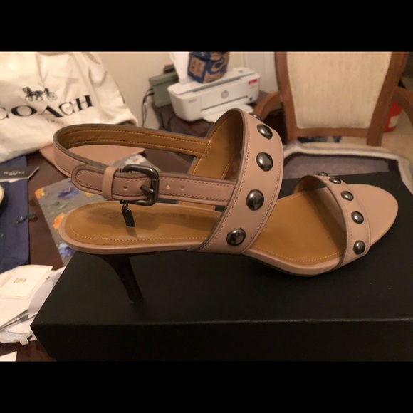 Coach | Shoes | Coach Mandy Sandals In Stone Color | Poshmark